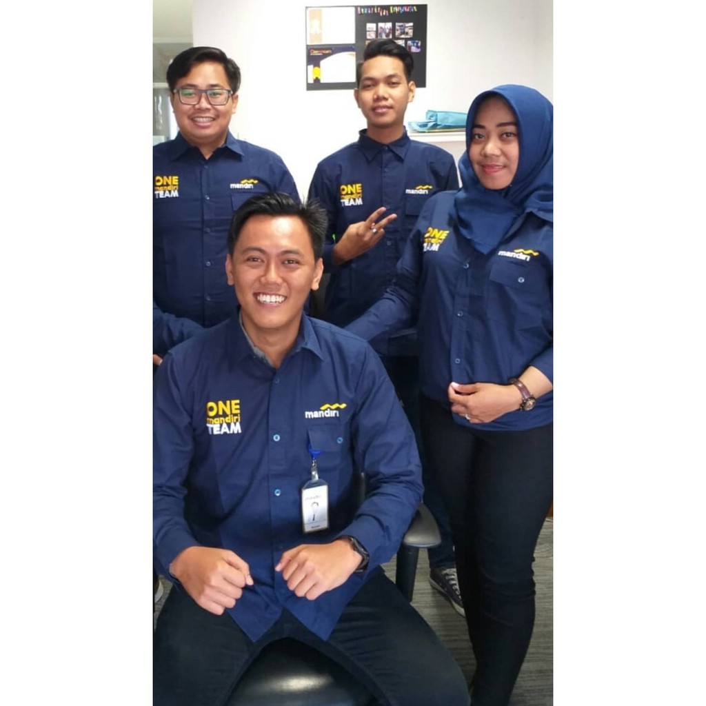 Jual KEMEJA BANK MANDIRI KANTONG SATU PDL SERAGAM ONE MANDIRI TEAM ...