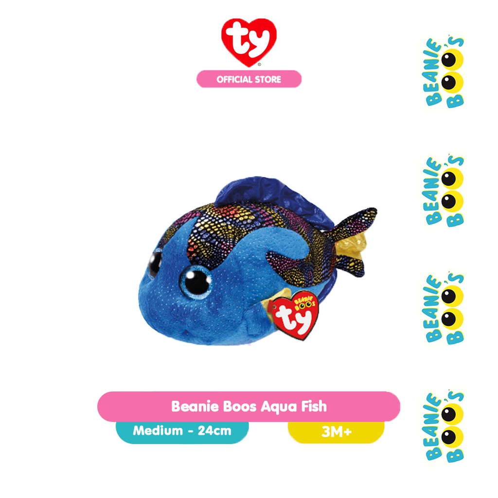 Jual TY Beanie Boos Aqua Fish (Medium) - Boneka Ikan | Shopee Indonesia