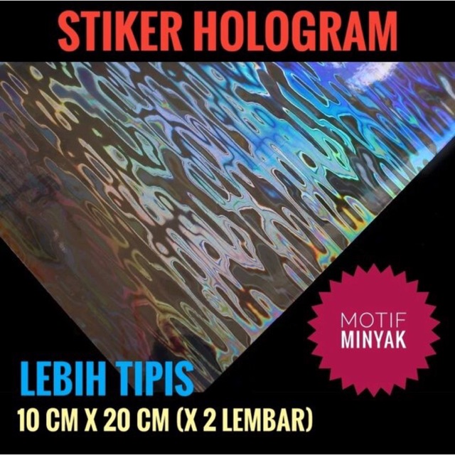 Jual Sticker Hologram Motif Minyak | Shopee Indonesia
