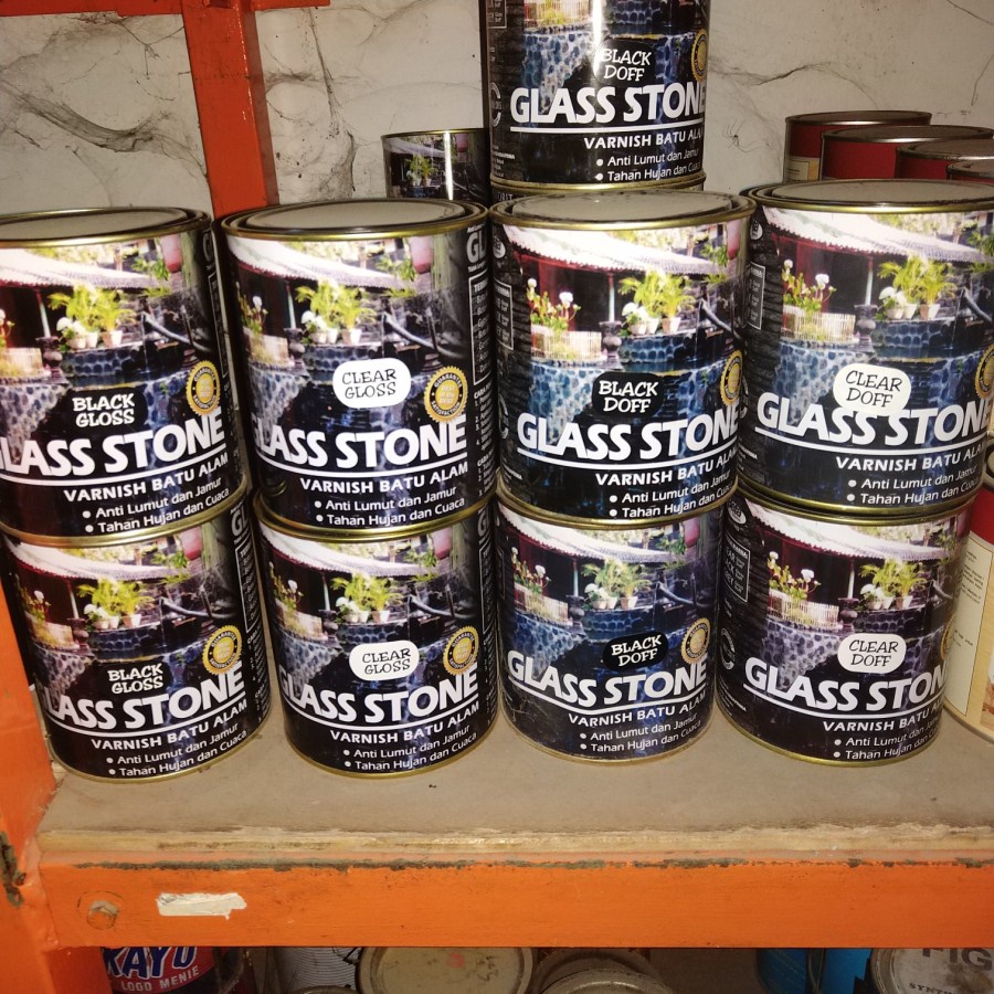 Jual GLASS STONE VARNISH BATU ALAM CLEAR GLOSS VERNIS COATING MENGKILAP ...