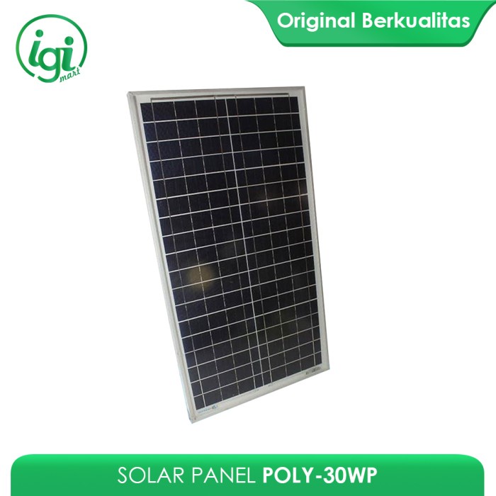 Jual SOLAR PANEL 30w / SOLAR CELL 30watt / PANEL SURYA GH 30WP POLY ...