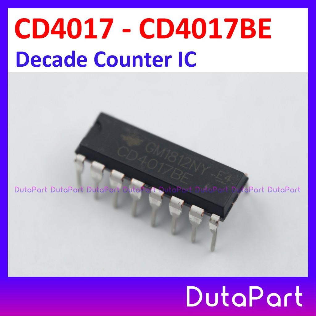 Jual CD4017 CD4017BE CD 4017 Decade Counter Divider IC DIP-16 | Shopee ...