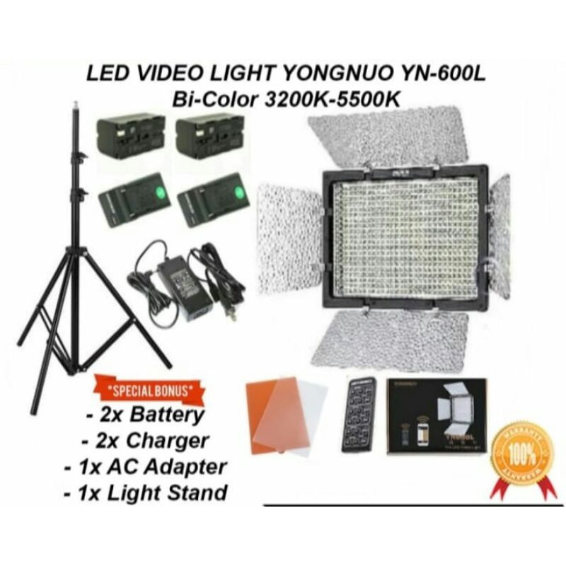 Jual LED YONGNUO YN600L pro LIGHTING YONGNUO 600L | Shopee Indonesia