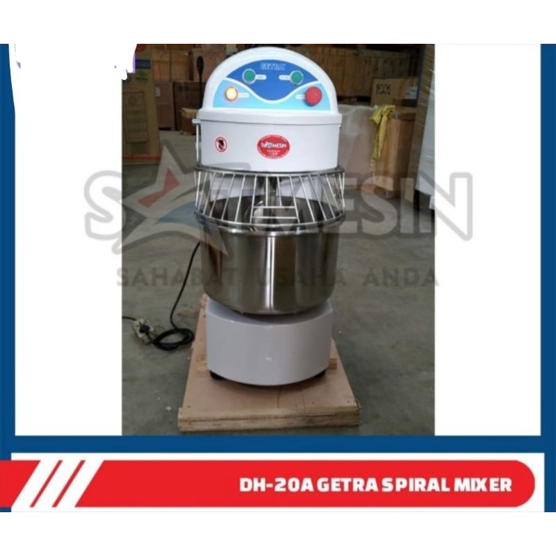 Jual spiral mixer 20 liter getra DH-20A pengaduk adonan 12 liter spiral ...