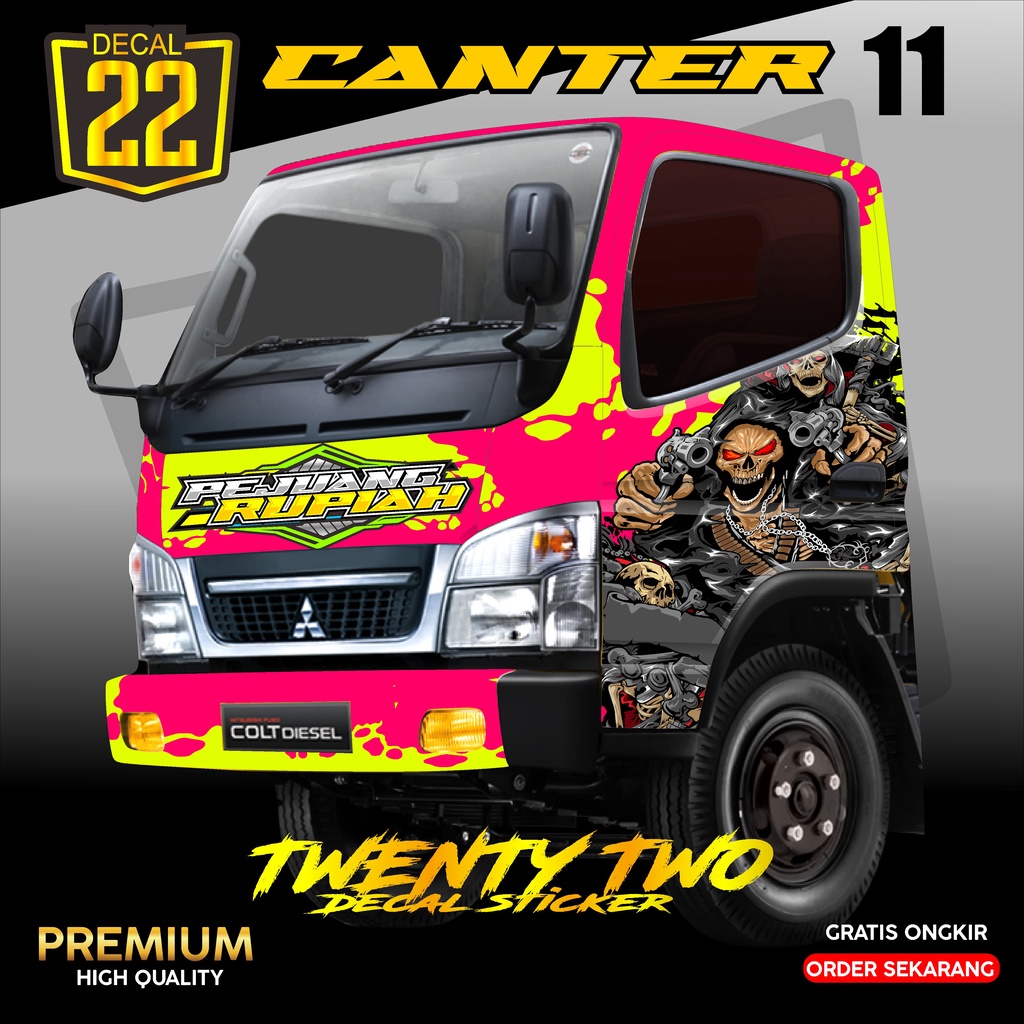 Jual STIKER TRUK CANTER /DECAL STIKER TRUK CANTER /STIKER MOBIL TRUK ...
