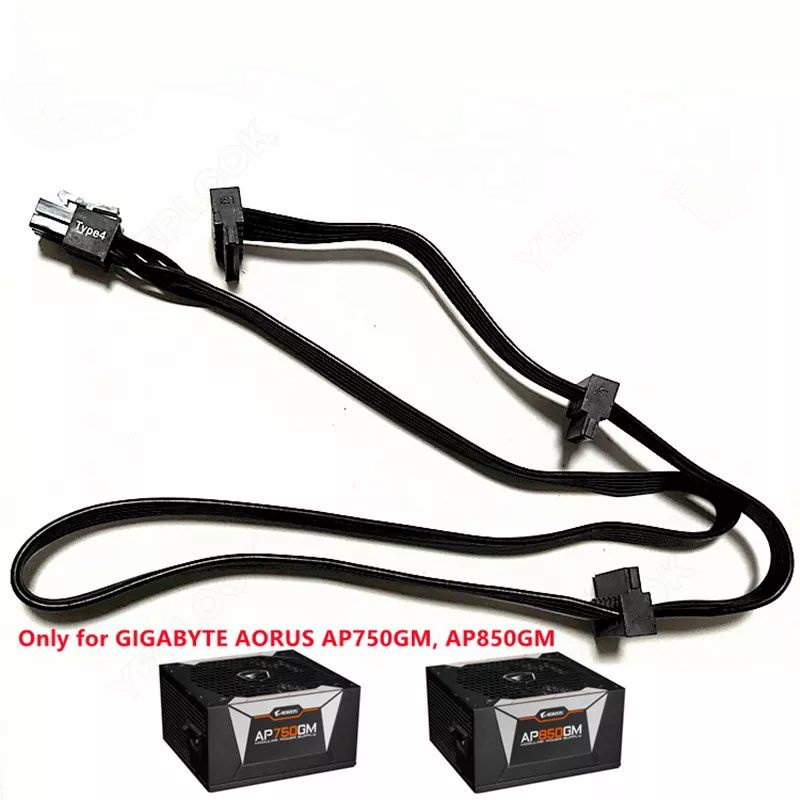 Jual kabel modular 6 pin to sata psu gigaybate aorus 850 watt | Shopee ...