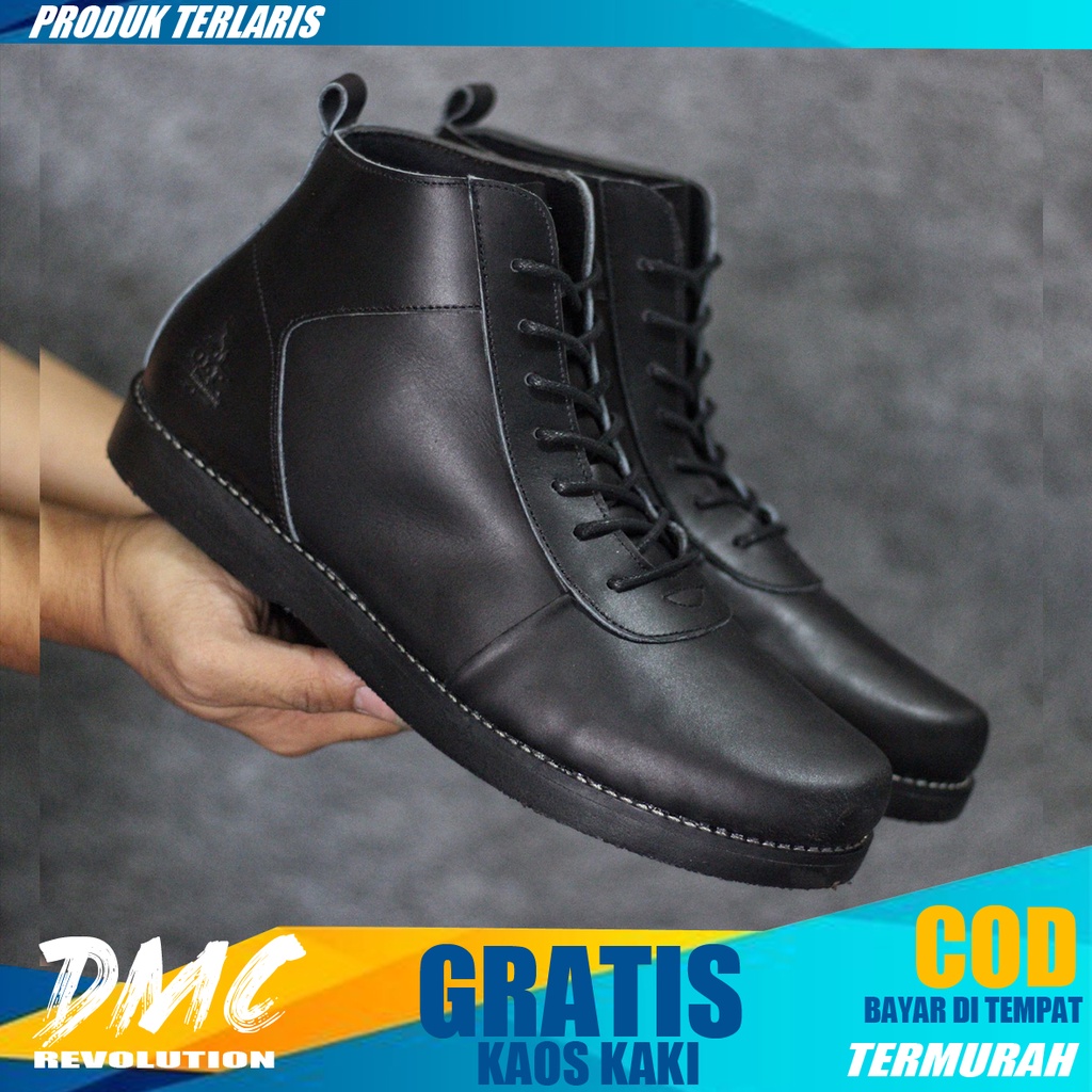 Jual GOLDEN Sepatu Pria Boot Casual Kerja Warna Hitam Coklat Tan ...