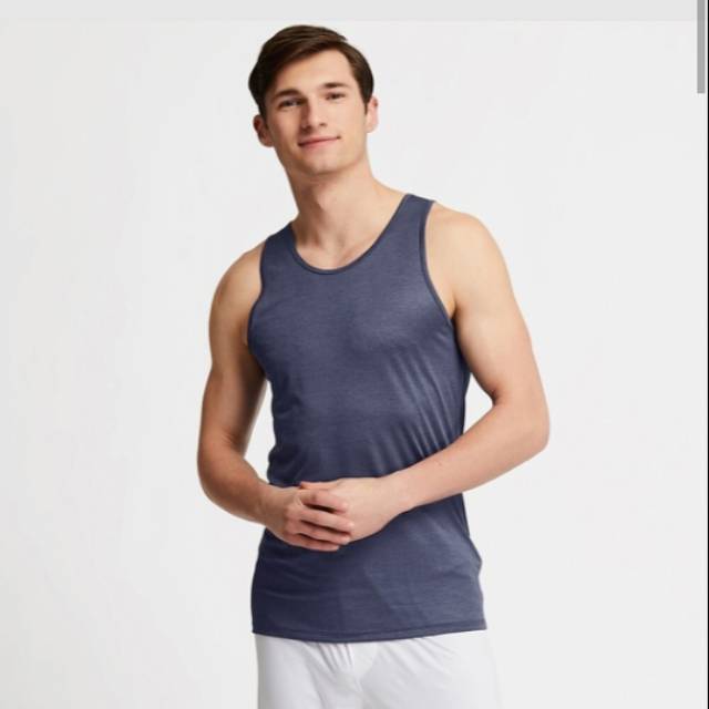 Jual AIRism TANK TOP KATUN MEN UNIQLO | Shopee Indonesia