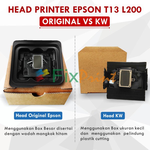 Jual Print Head Printer Epson L200 L100 T11 T20 T20E C90 TX121 T13 New ...