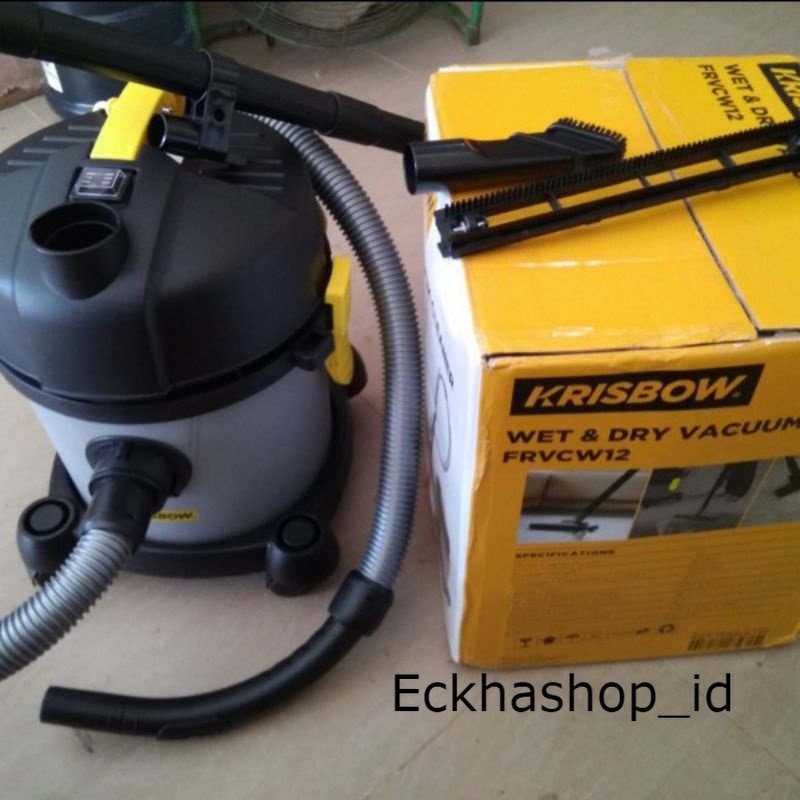 Jual Krisbow penghisap debu kering dan basah 12 liter / WET & DRY VACUUM CLEANER 12LTR KRISBOW ...