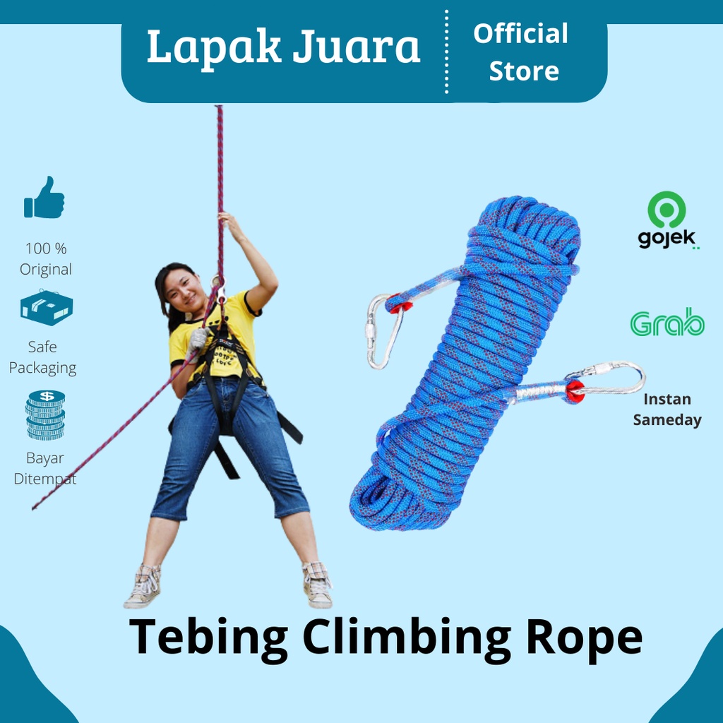 Jual Tali Panjat Tebing | Tali Panjat Tebing 20 Meter | Tali Panjat ...