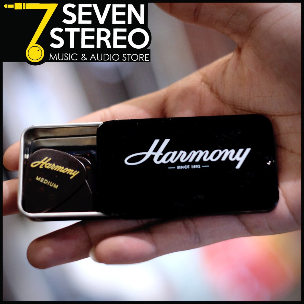 Jual Harmony Celluloid Tortoise Standard Guitar Pick Medium 12-Pick Tin ...