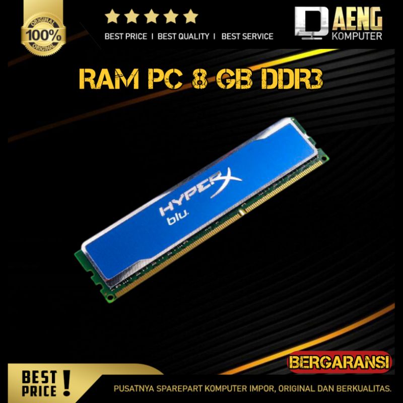 Jual RAM DDR3 8GB | RAM PC DDR3 8GB I RAM 8GB DDR3 PC GAMING ADA CASE ...