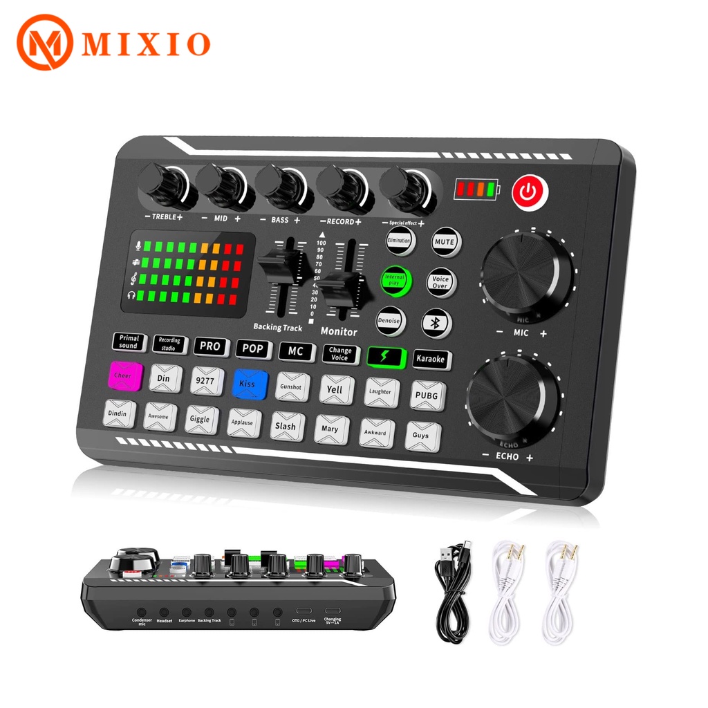 Jual MIXIO R998 Live Soundcard /Audio Mixer for Streaming/Gaming ...