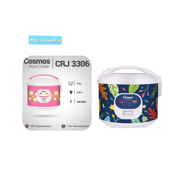 Jual Magic Com Cosmos 1.8L CRJ 3306 3in1 / Rice Cooker Cosmos 1.8L ...