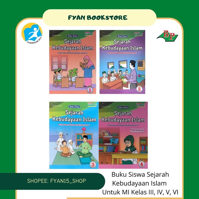 Jual Fyan Book Store: Buku Siswa Sejarah Kebudayaan Islam Madrasah ...