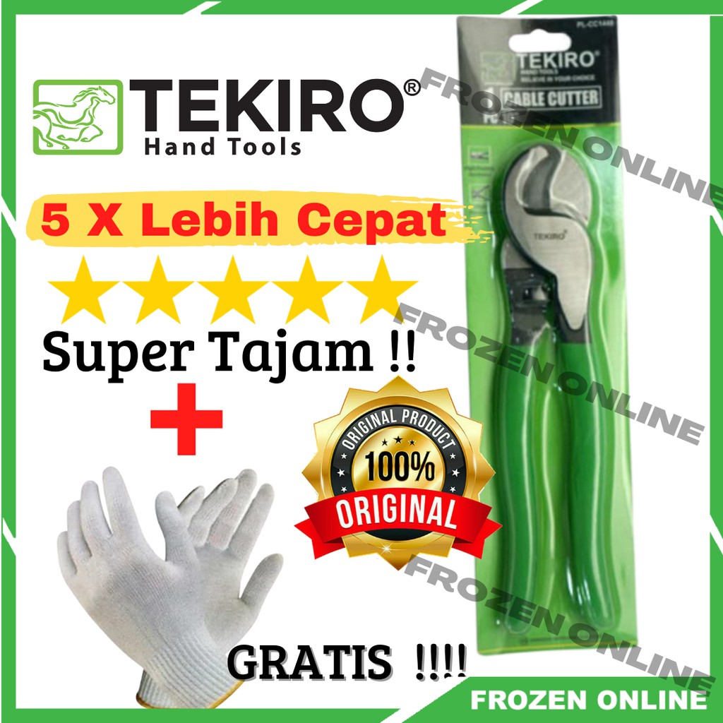 Jual Tang Potong Kabel Besar TEKIRO 10 inch ORI Cable Cutter TEKIRO ...