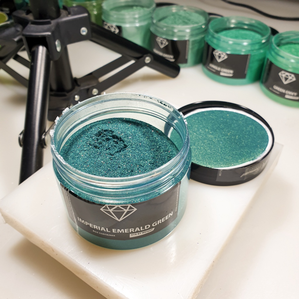 Jual 5 GR PIGMENT POWDER BLACK DIAMOND IMPERIAL EMERALD GREEN | Shopee ...
