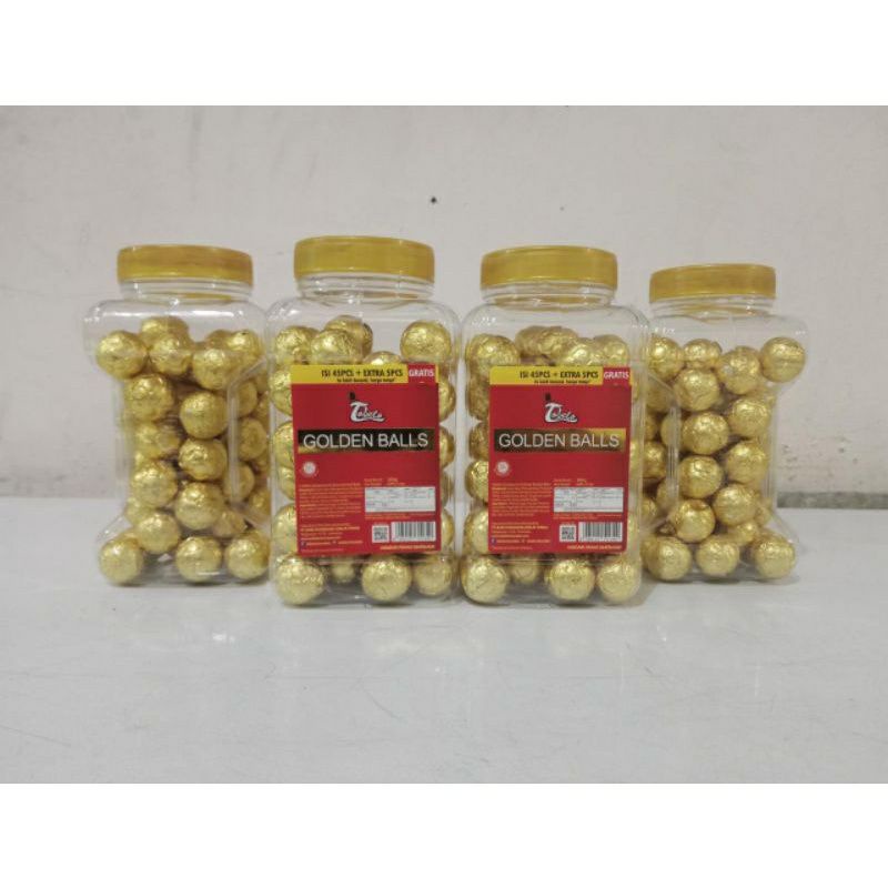 Jual cokelat coklat tobelo golden balls coklat gold bulat isi 40 pcs ...