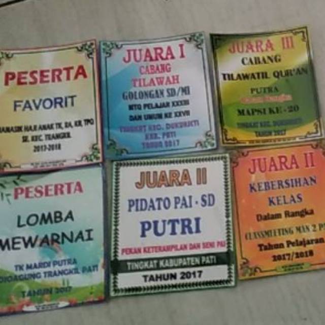 Jual Stiker tulisan piala/logo atas/tulisan piala custom | Shopee Indonesia