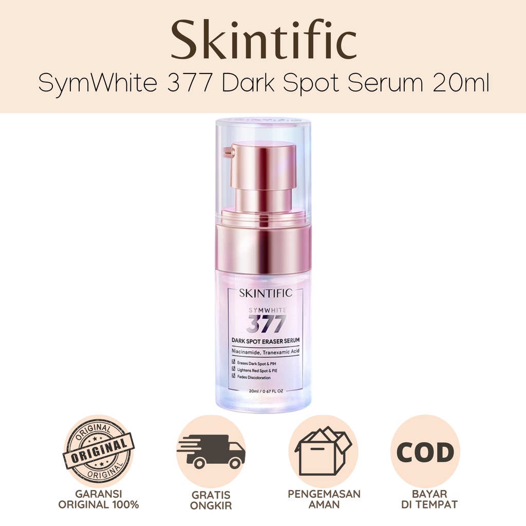 Jual SKINTIFIC SymWhite 377 Dark Spot Serum 20ml | Shopee Indonesia