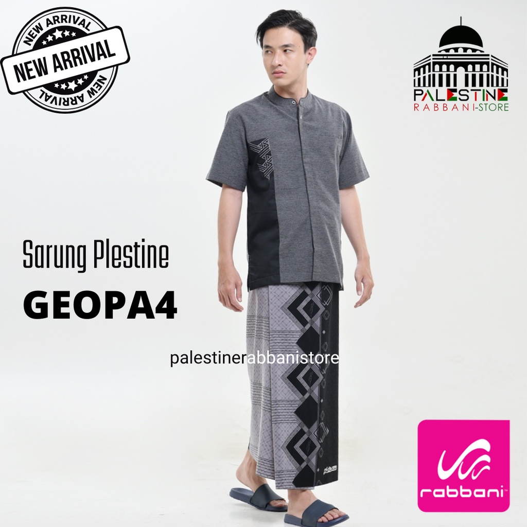 Jual Sarung Palestin Rabbani Geopa 4 Hitam Abu Rakes Hitam Putih ...
