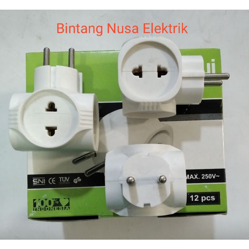 Jual Matsui MT-317 Te Multi 4 Lubang/ Steker Te Multi 4 Lubang/ Stop ...