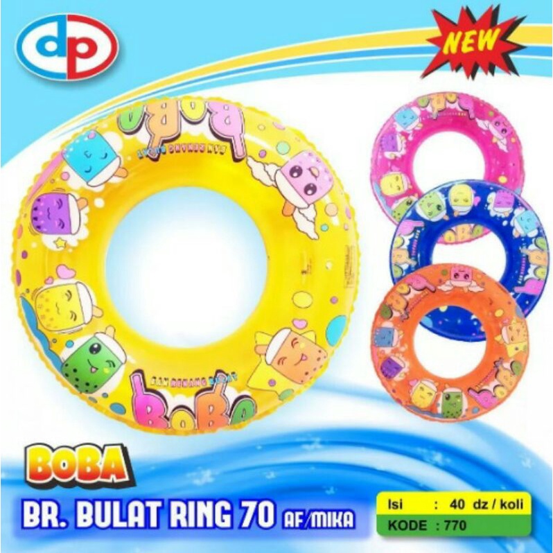 Jual Ban Renang Anak Bulat 70cm motif Boba - Ban Bulat 70cm motif Boba ...