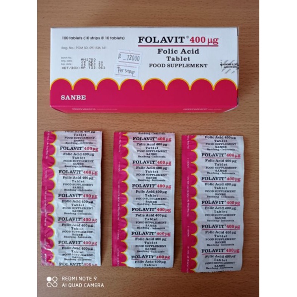 Jual FOLAVIT 400 (Folic Acid) | Shopee Indonesia