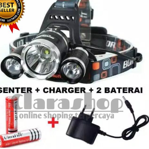 Jual Muraaaahh-034 Senter Kepala / Headlamp LED Cre XML-T6 5000 Lumens Super Terang | Shopee ...