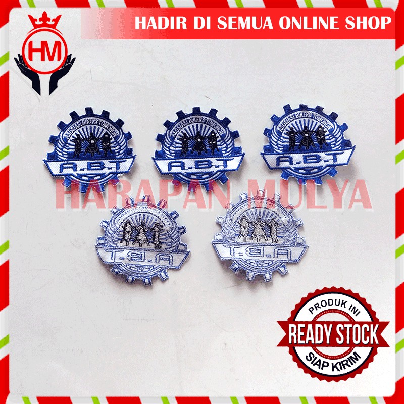 Jual Bordir Logo Komunitas Bikers Motor - Bordir Gerigi Logo ABT - HM ...