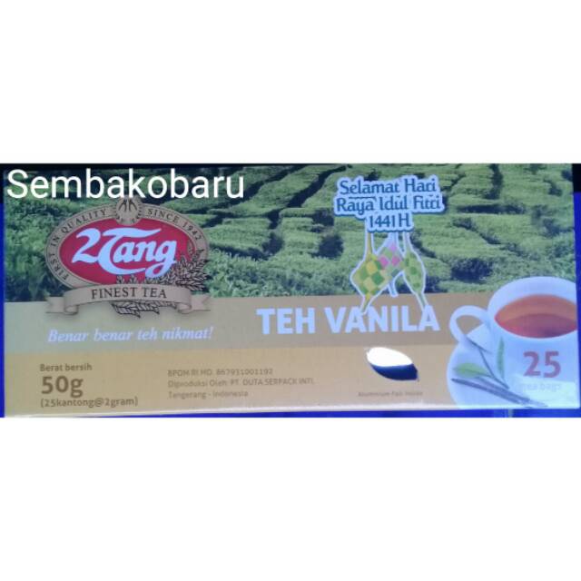 Jual Teh Celup 2 tang Vanila isi 25 kantong | Shopee Indonesia