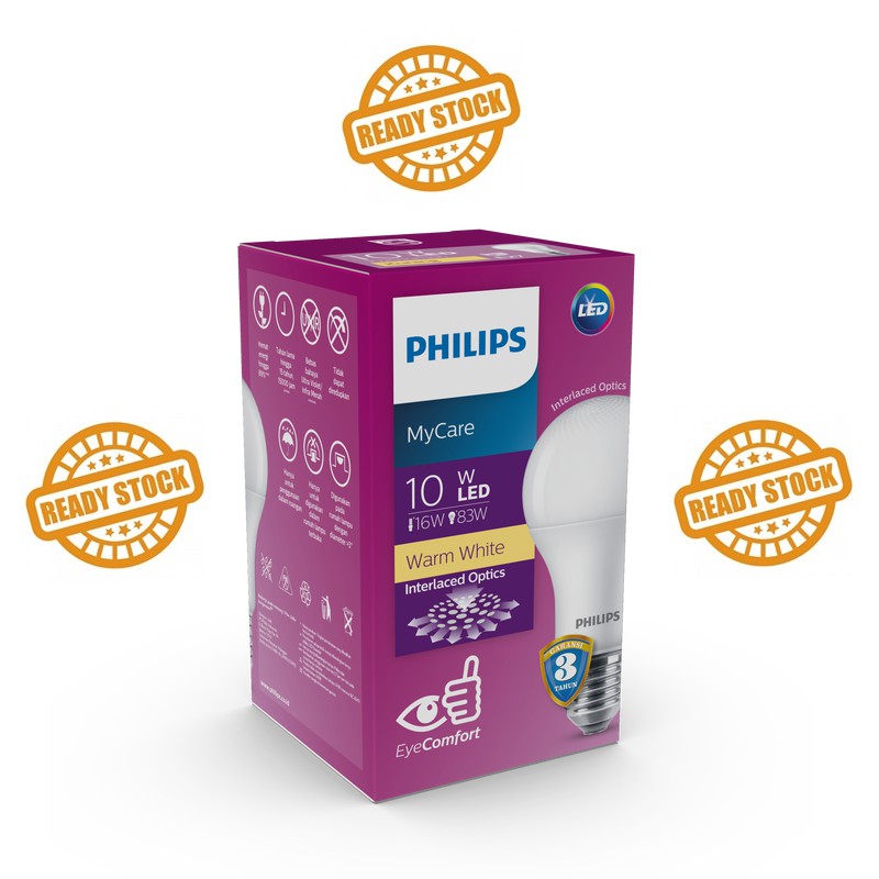 Jual Lampu Philips LED MyCare 10 Watt Kuning - Bohlam LED 10W 10Watt ...