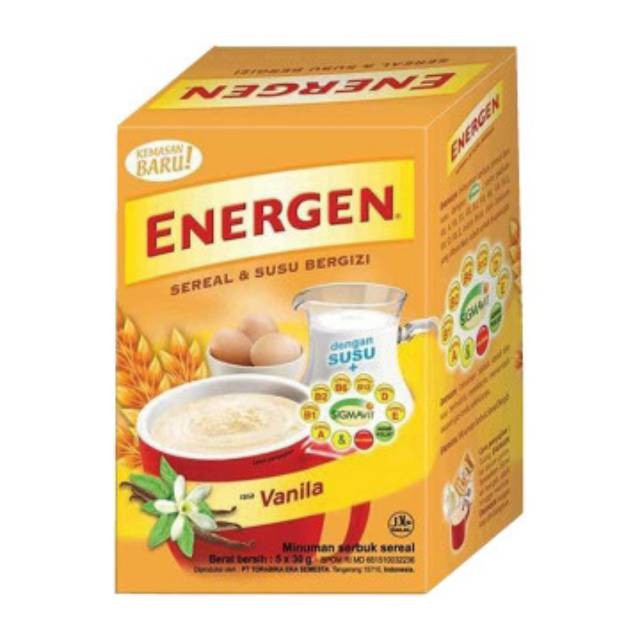 Jual Energen Vnl Box 5 Pcs 30 Gr | Shopee Indonesia