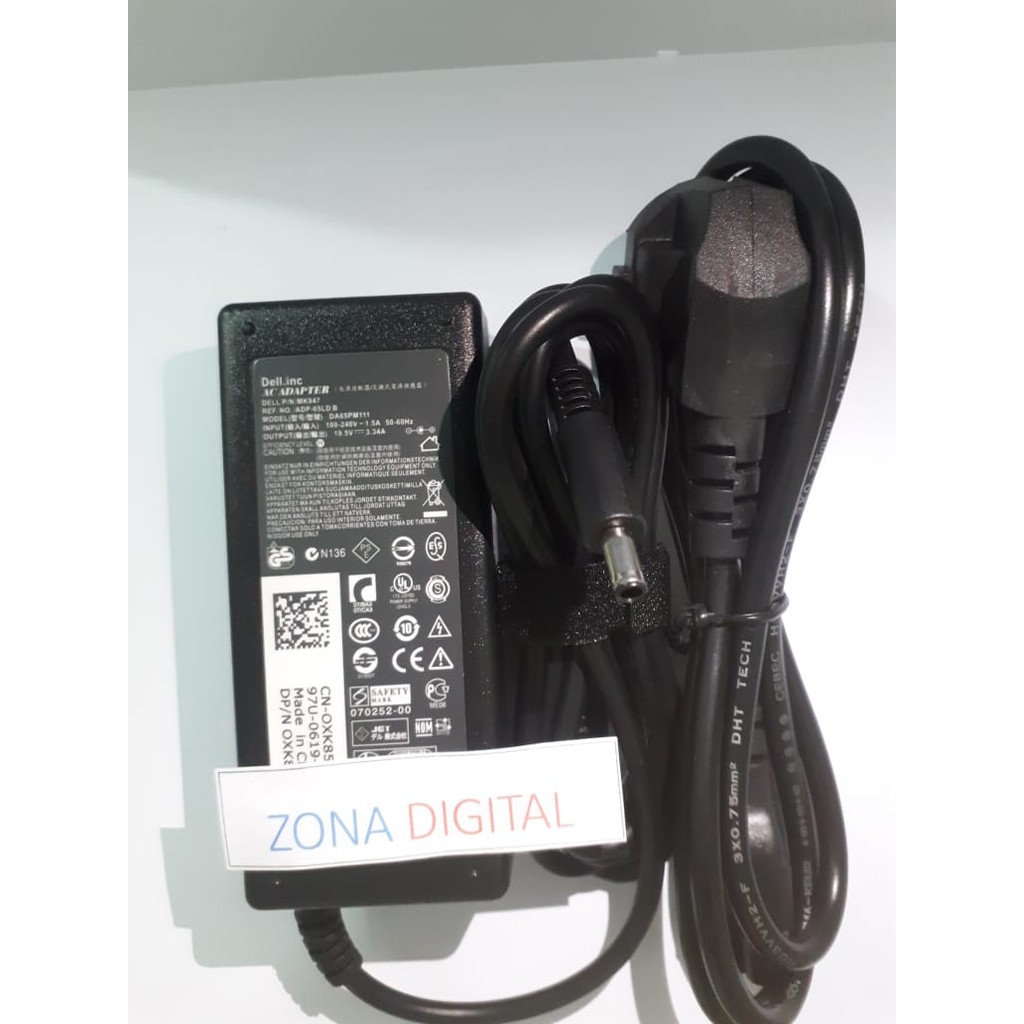 Jual charger laptop dell 14 3000 Series 14 3451 14 3458 -02DD, PA-1650 ...