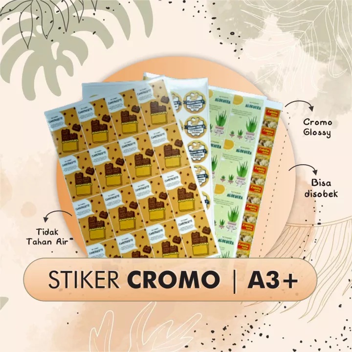 Jual sticker a3+ cromo dengan cutting / tanpa cutting | Shopee Indonesia