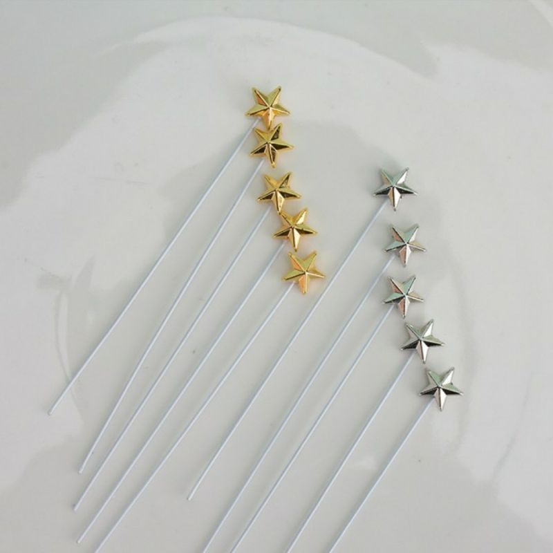 Jual Cake Topper Bintang / Love Kecil isi 5Pc - Dekorasi Kue Ulang Tahun | Shopee Indonesia
