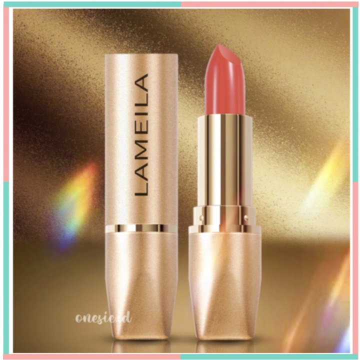 Jual LAMEILA New Gold Lipstick Lipstik Matte 8 Warna LA090 2003 | Shopee Indonesia
