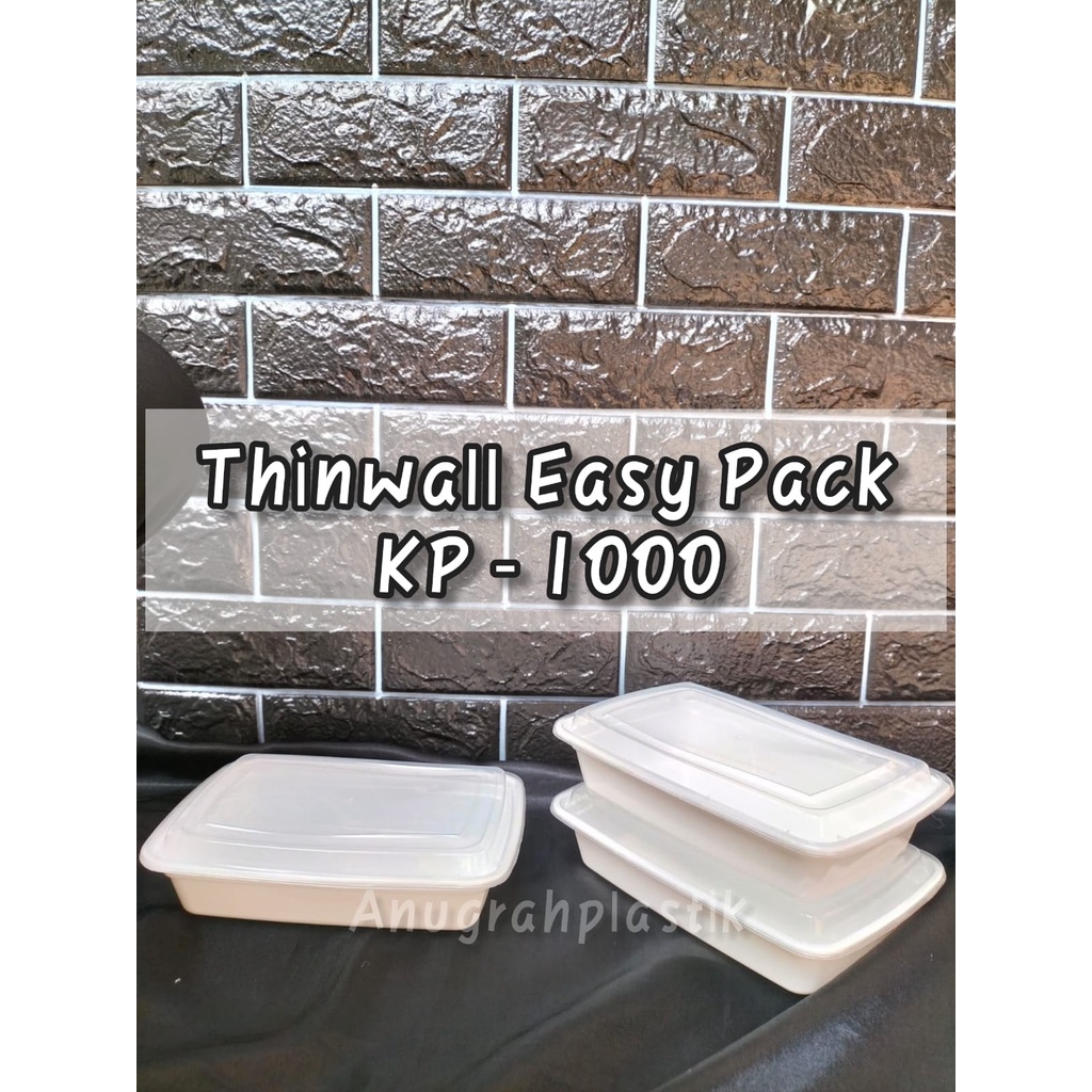 Jual Thinwall Easy Pack KP - 1000 / Thinwall 1000 ml ISI -+ 25 PCS | Shopee Indonesia