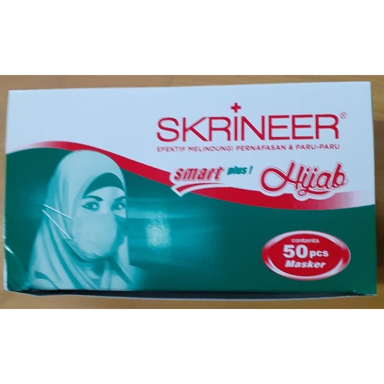 Jual MASKER SKRINEER SMART PLUS HIJAB ISI 50 S 3 PLY EARLOOP G | Shopee ...