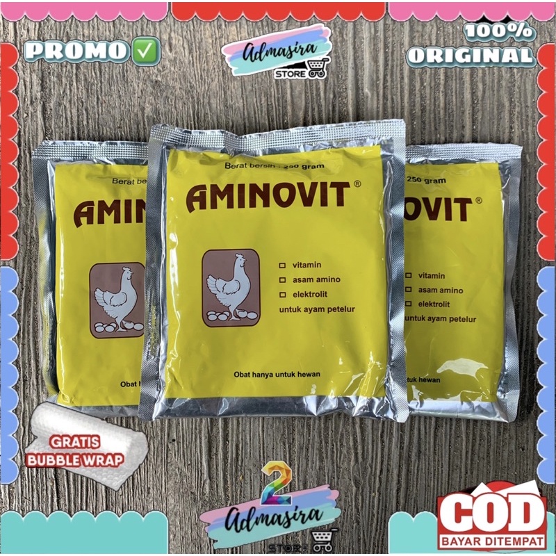 Jual AMINOVIT 250 gram Multivitamin Ayam Petelur | Shopee Indonesia