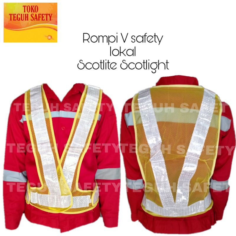 Jual Rompi V safety / Rompi safety / Rompi safety proyek / rompi kerja ...