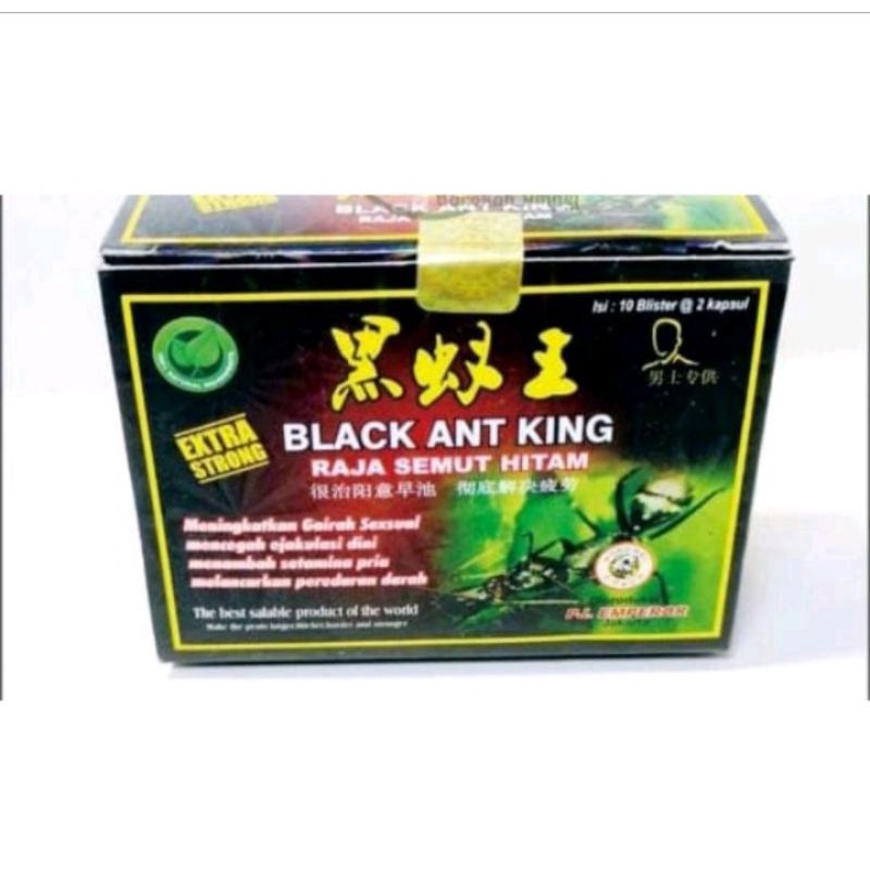 Jual Raja Semut Hitam Black Ant King Kapsul Kuat Tahan Lama | Shopee ...