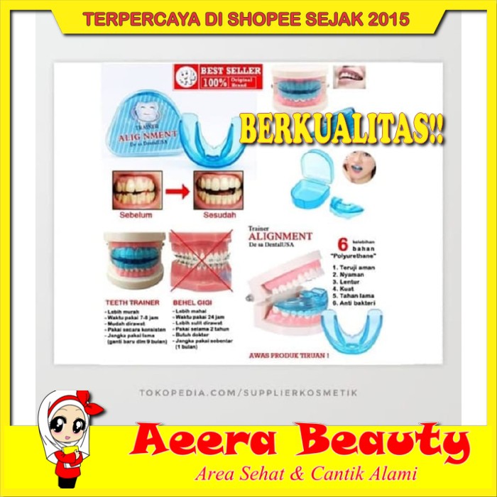 Jual PROMO!! ORTHODENTIC RETAINER TEETH TRAINER ALIGNMENT/BEHEL GIGI ...
