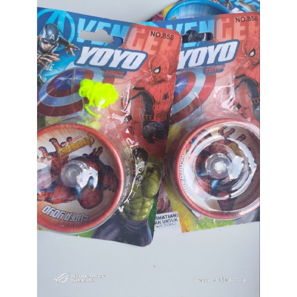 Jual Yoyo Besi Metalic Plus Pack Karakter Super Hero Ukuran 6 cm x 4 cm ...
