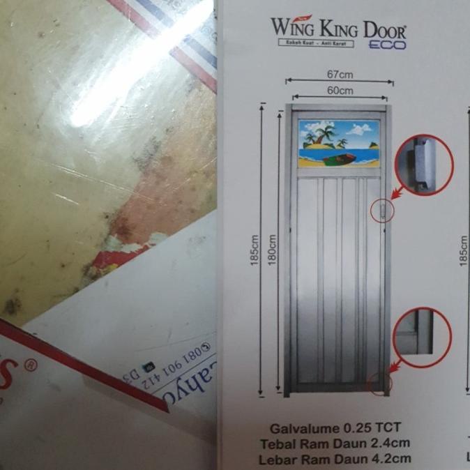 Jual PINTU KAMAR MANDI WADJA GALVALUM VDV254524D5 | Shopee Indonesia