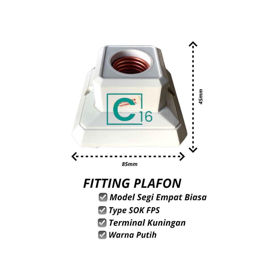 Jual Fitting Plafon Listrik Berbagai Varian Fitting Plafon Tempel ...