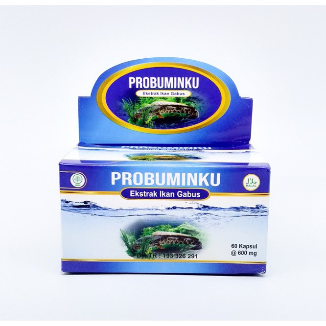 Jual PROBUMINKU Ekstrak Ikan Gabus Original isi 60 Kapsul | Shopee ...