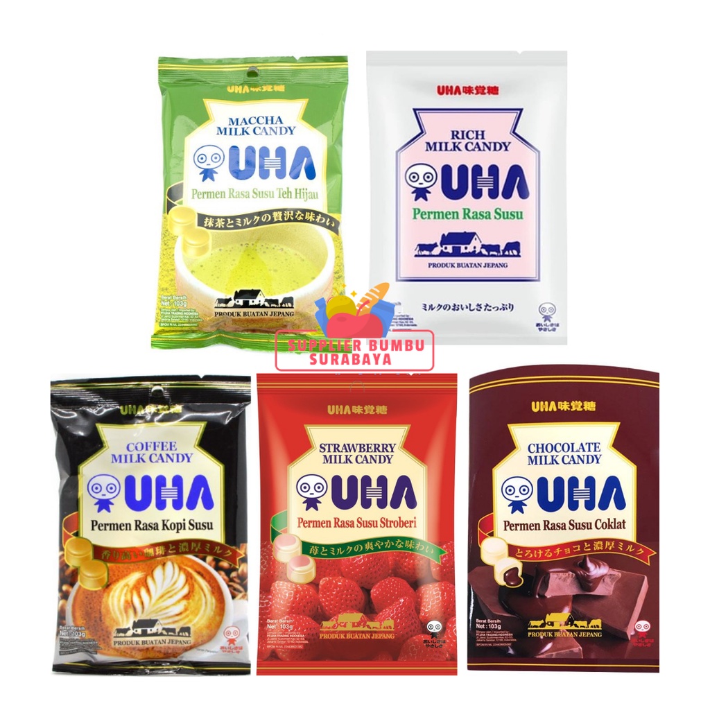 Jual UHA Matcha Milk Candy / Permen Rasa Green Tea 103g | Shopee Indonesia