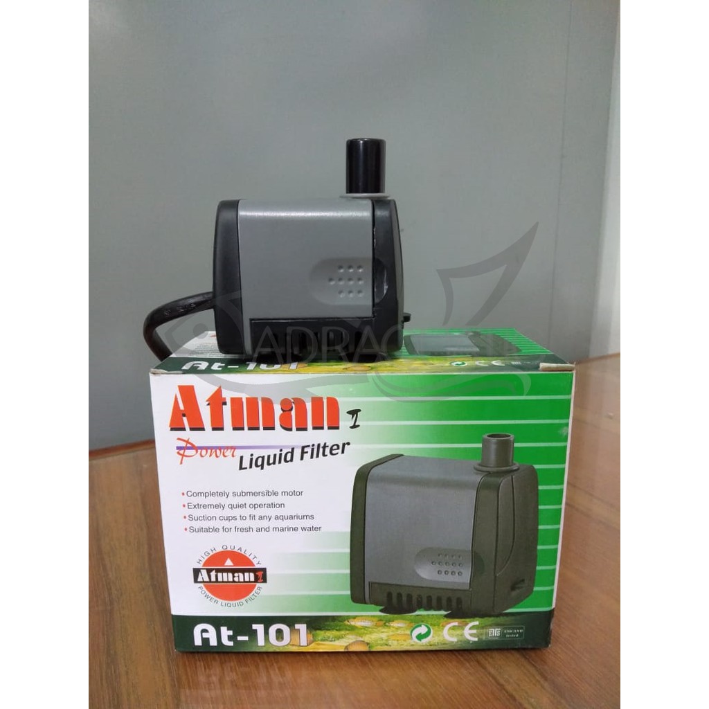 Jual ATMAN AT-101 POWER HEAD LIQUID FILTER POMPA AIR CELUP FILTER ...